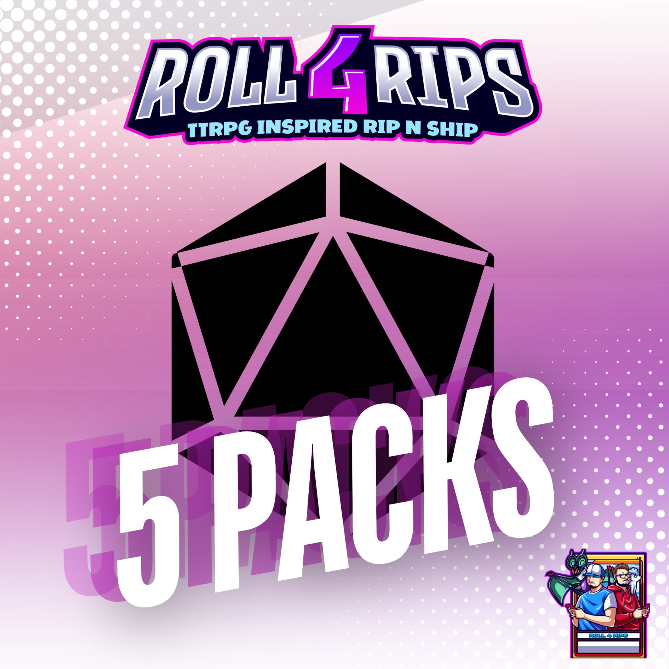Roll4Rips TCG 5 Packs | Roll 4 Rips