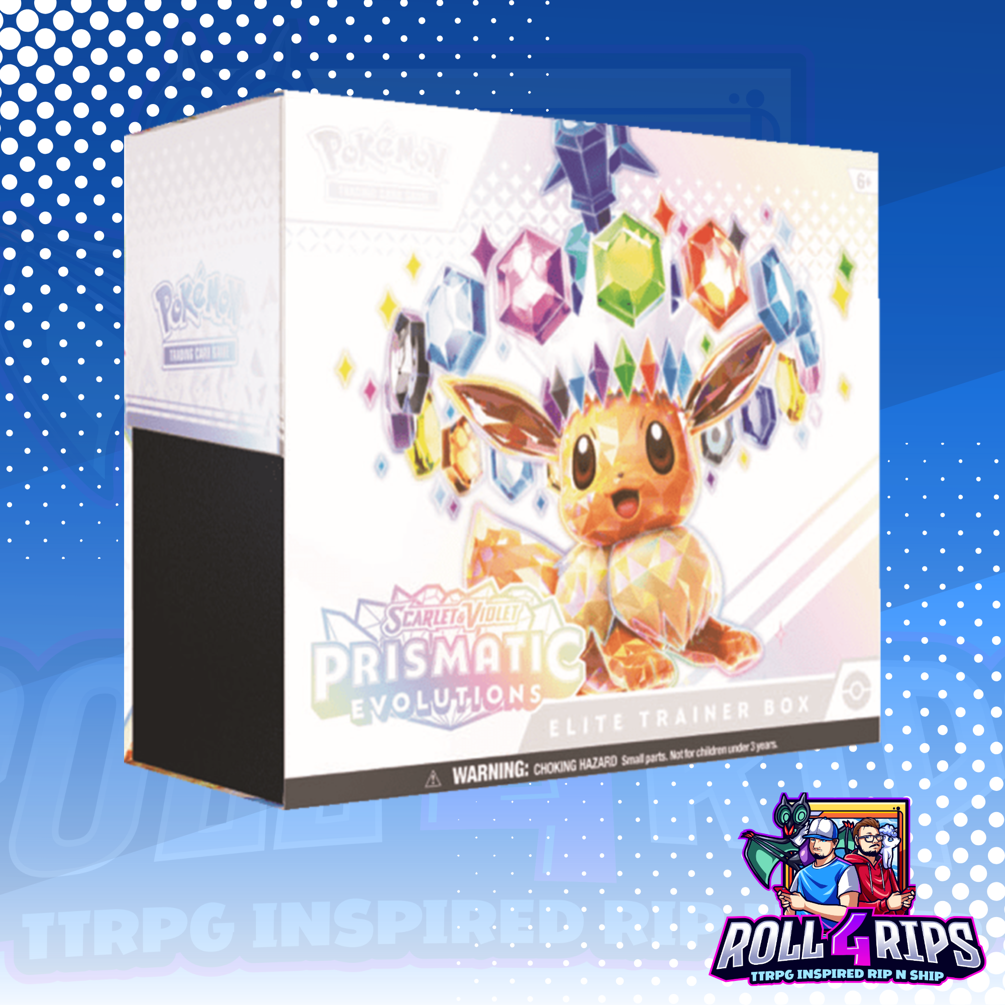 (Preorder) Prismatic Evolutions Elite Trainer Box | Roll 4 Rips